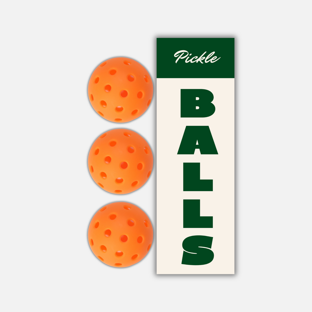 Orange Pickleball Balls - Set of 3 – On Holiday